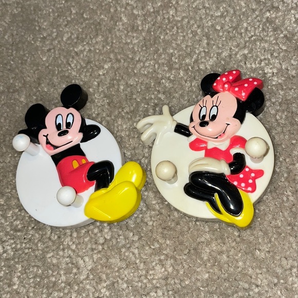 Disney | Other | Vintage Mickey And Minnie Mouse Magnets | Poshmark